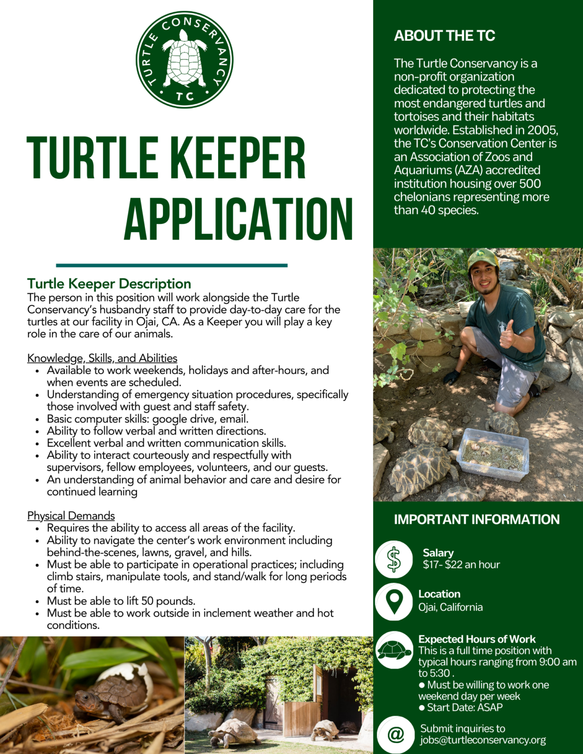 Job Board – Moorpark College Zoo